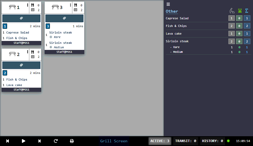 Demo: Single Kitchen Display Screen (KDS) device – Help Center