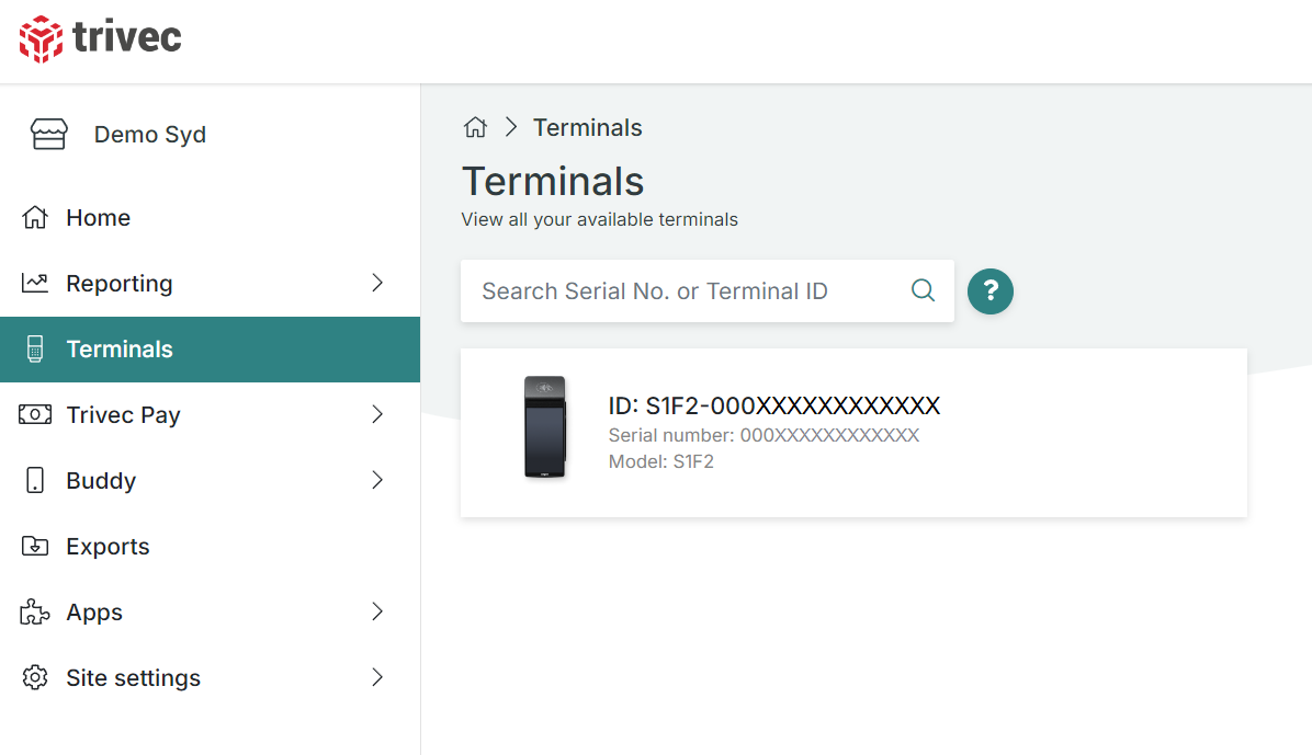 Het aanvragen van een vervanging van een Adyen-terminal met behulp van ...